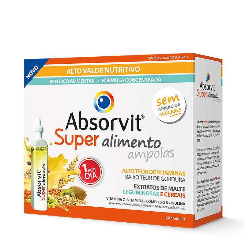 ABSORVIT-SUPER-ALIMENTO-ampolas - Absorvit Vitaminas